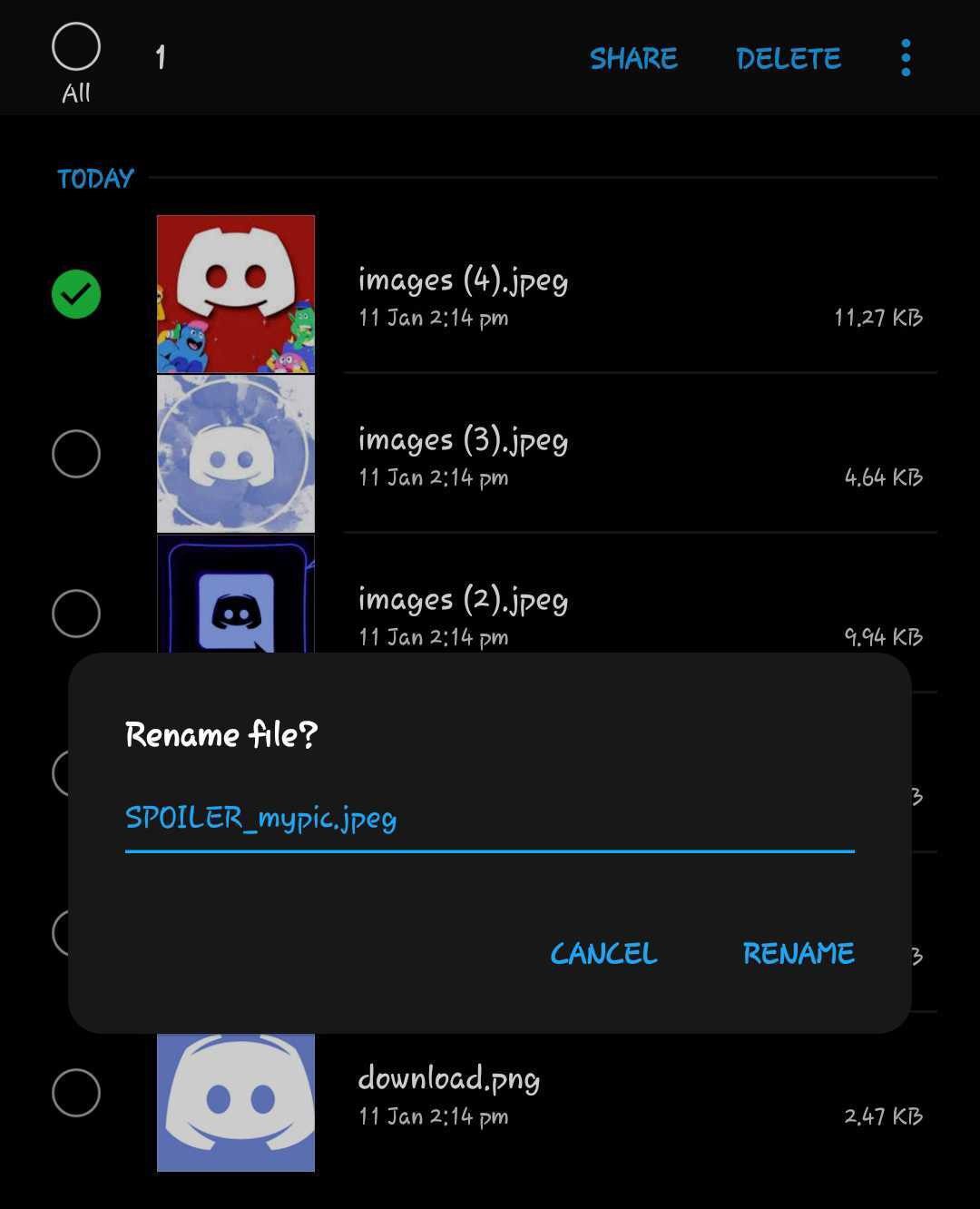 How to spoiler an image on discord mobile (iOS and Android)?